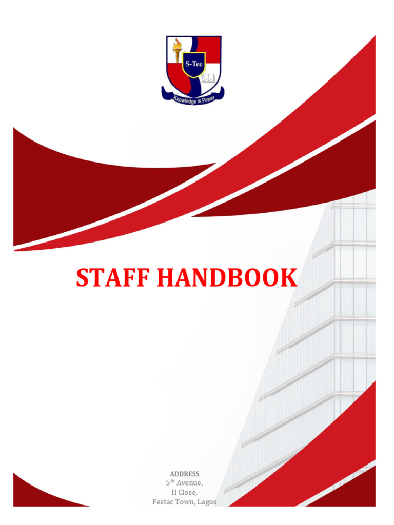 STEE School Staff Handbook | PDF | Employment | Insurance