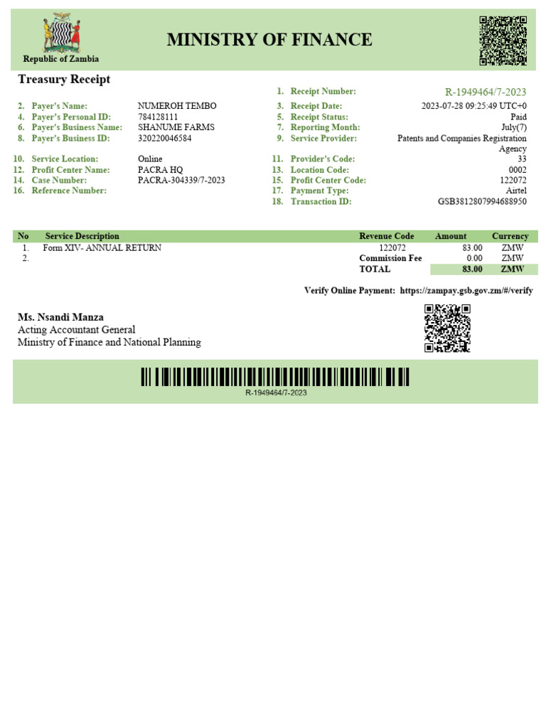 R-1949464 7-2023 Receipt | PDF