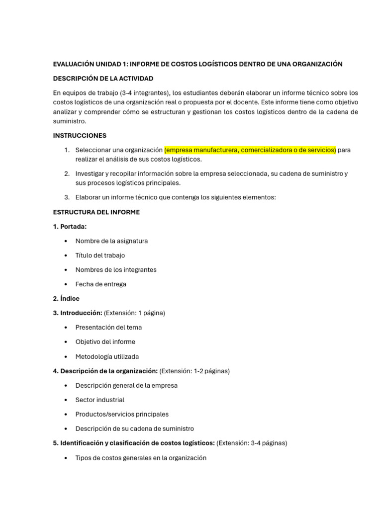 Ev2 Gestión de Costos Logísticos | PDF | Cadena de suministro | Business