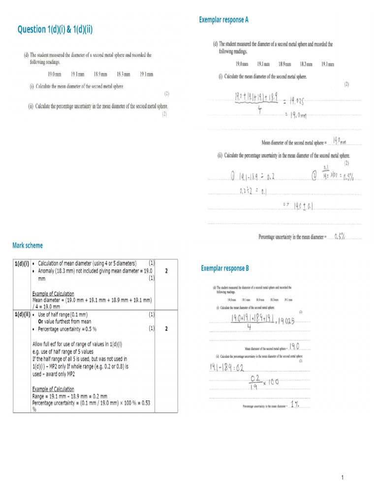 Unit 3 Exemplars | PDF