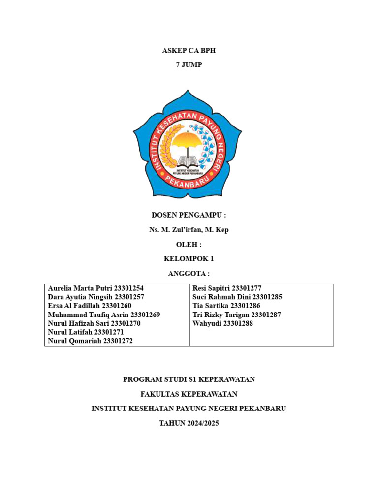 Laporan 7 Jump Ca BPH (Sudah Revisi) | PDF