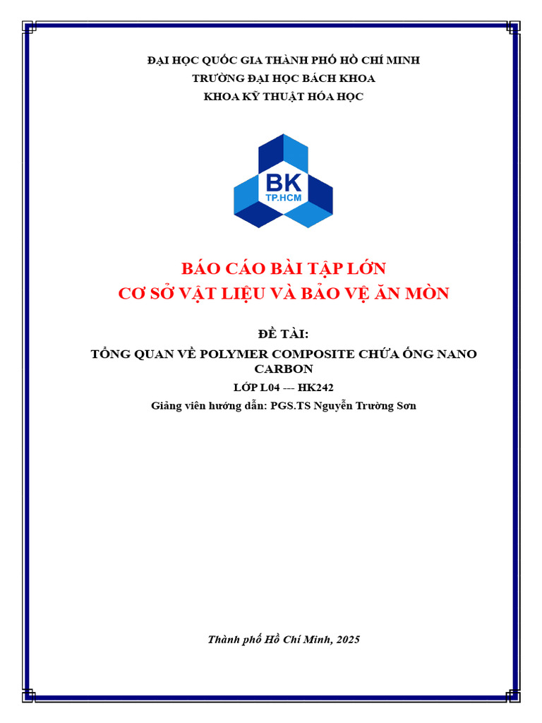 L04 - BÁO CÁO BTL ĂN MÒN (1) | PDF