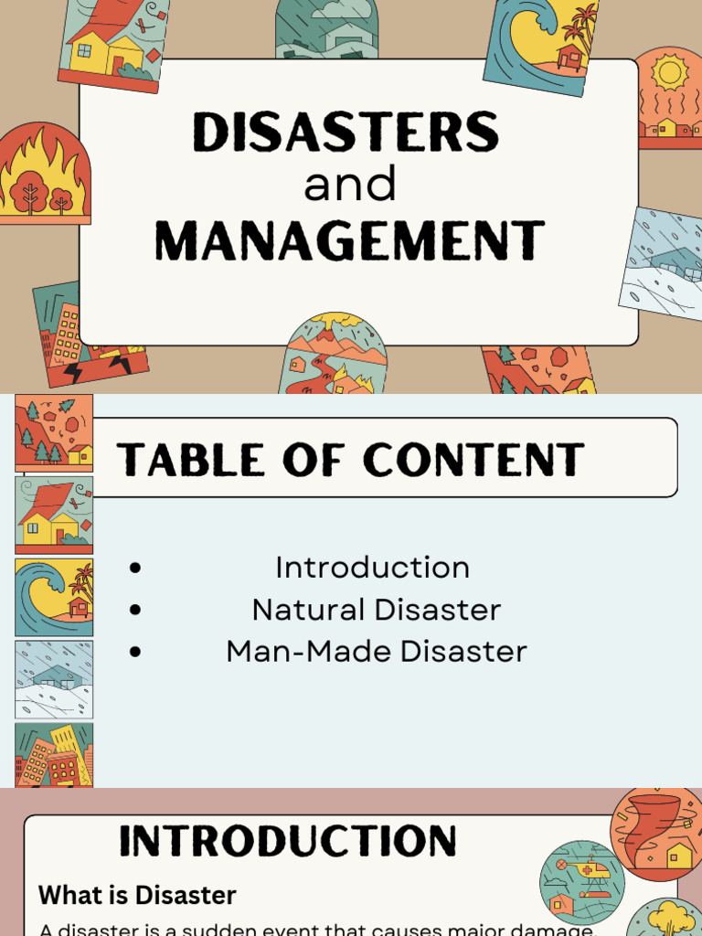 Natural Hazards and Disasters Earth Science Presentation in Colorful ...