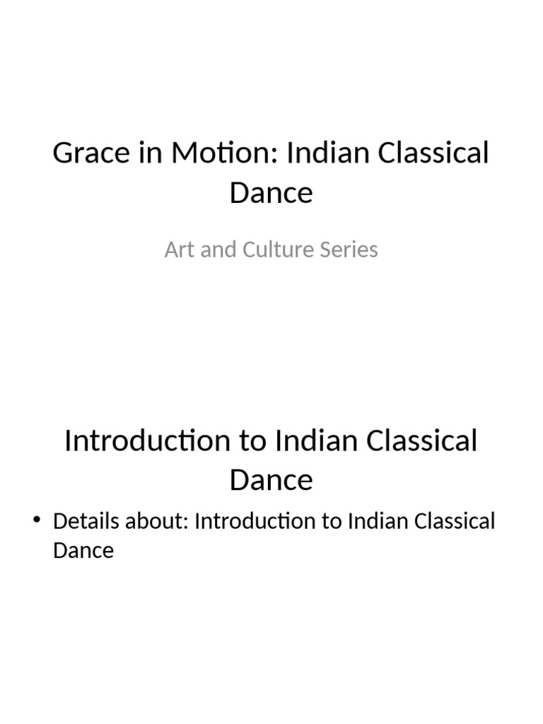 Indian Classical Dance Forms | PDF