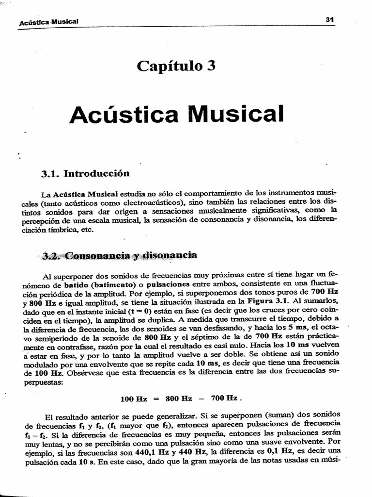 Acustica Musical | PDF