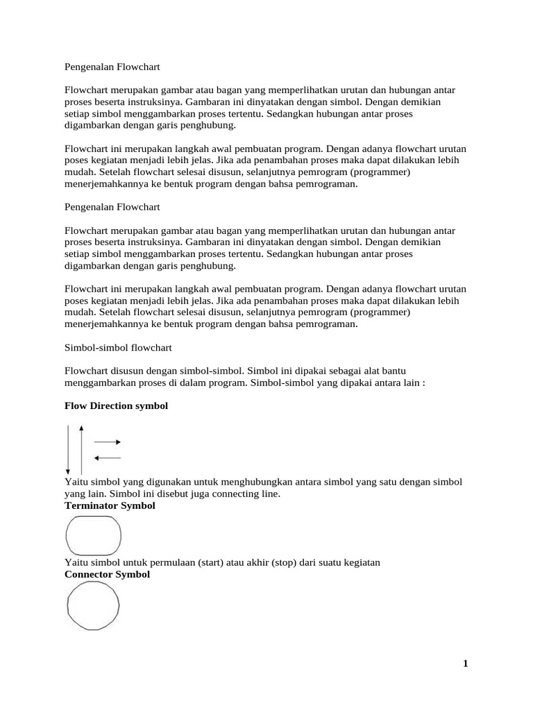 Pengenalan Flowchart | PDF