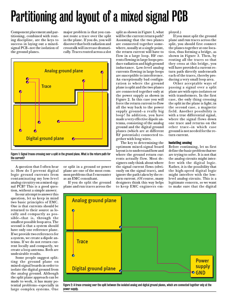 Henry Ott - Partitioning and Layout of A Mixed Signal PCB - Reprint ...