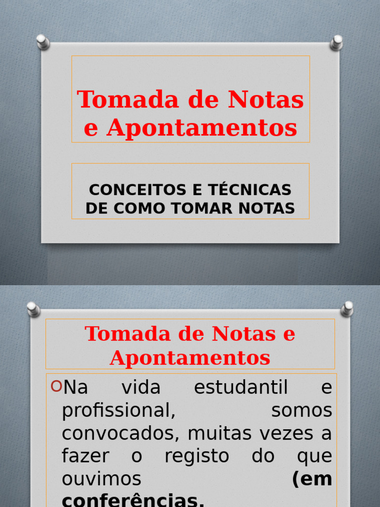 Tomada de Notas e Apontamentos- AULA 1 - UNIZAMBEZE | PDF | Informação ...
