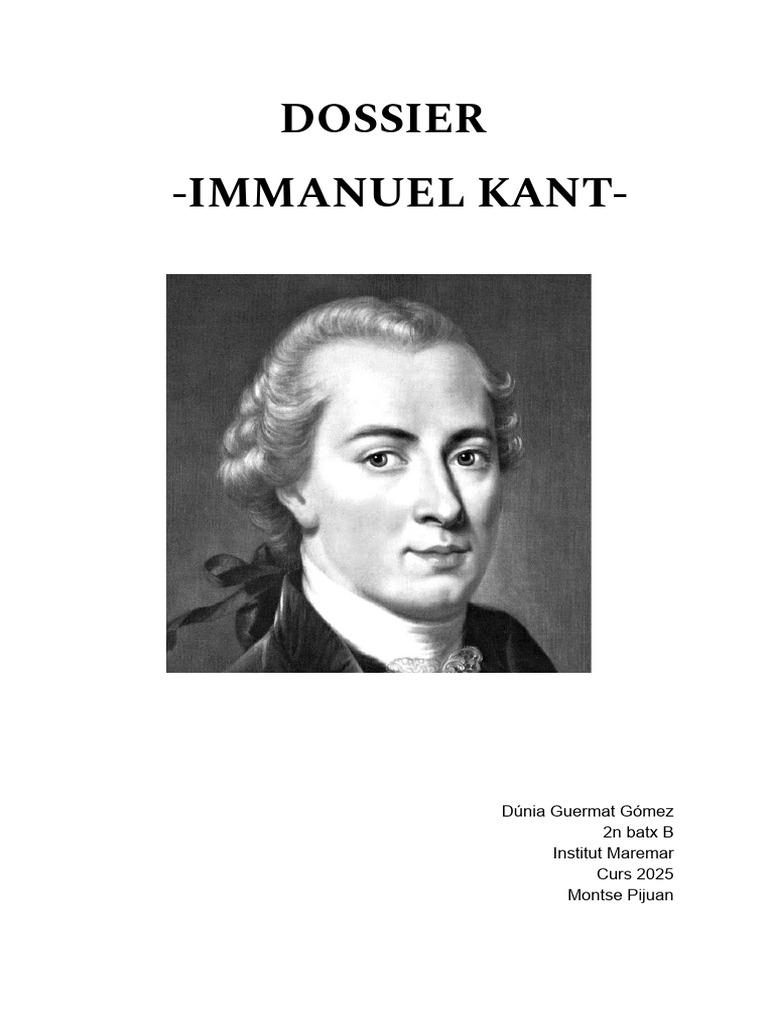 Immanuel Kant | PDF