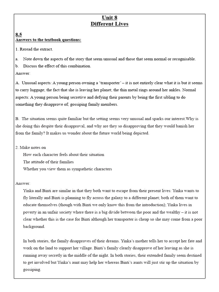 Analyzing Characters in Binti and I Want to Fly | PDF