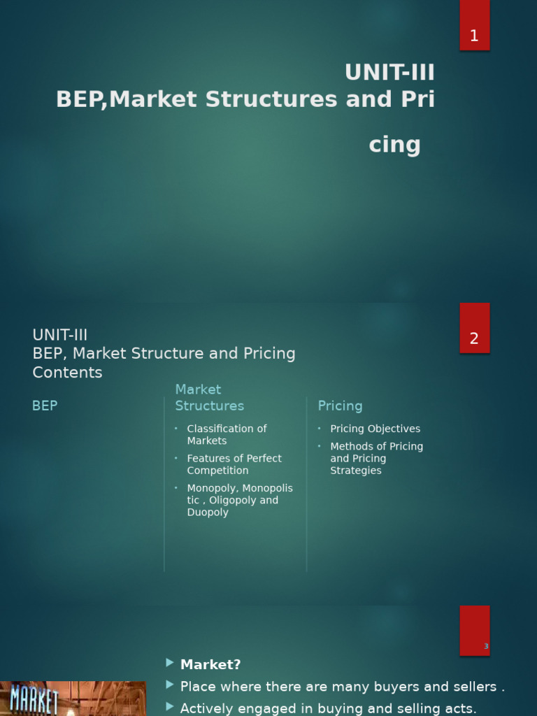 MEFA UNIT-3 Market Structures | PDF | Monopoly | Imperfect Competition