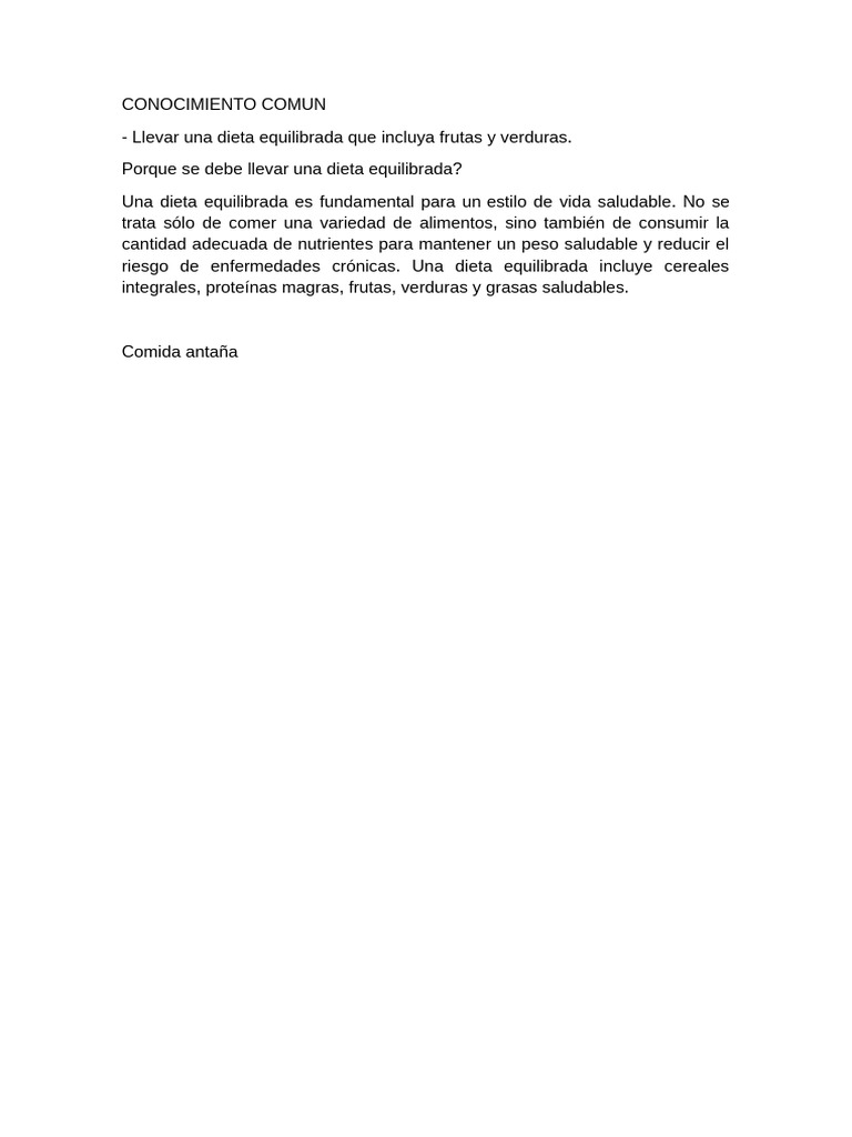 Conocimiento Comun | PDF