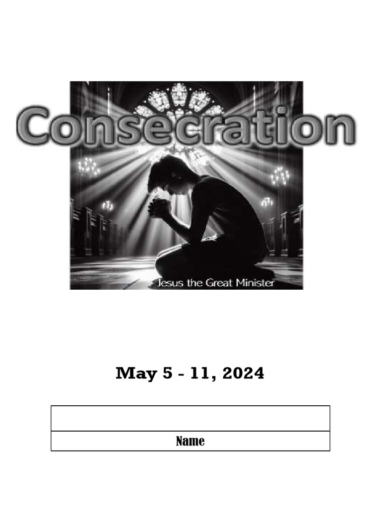 2024 05 05 Consecration | PDF