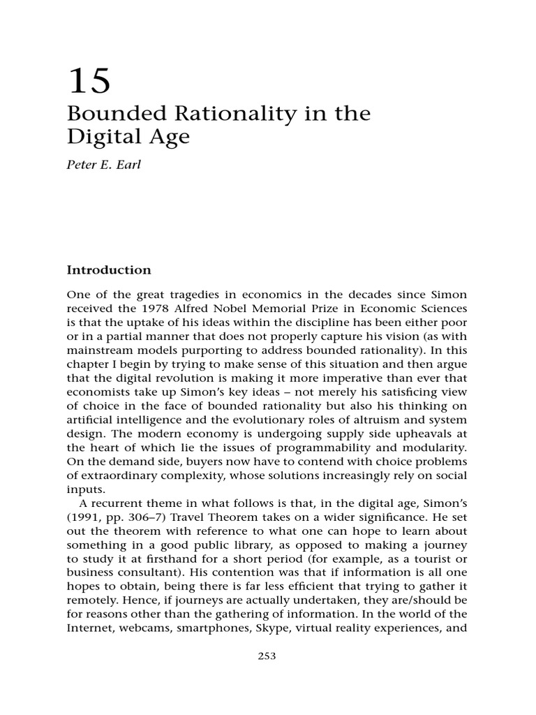 Bounded Rationality in The Digital Age | PDF | Behavioral Economics ...