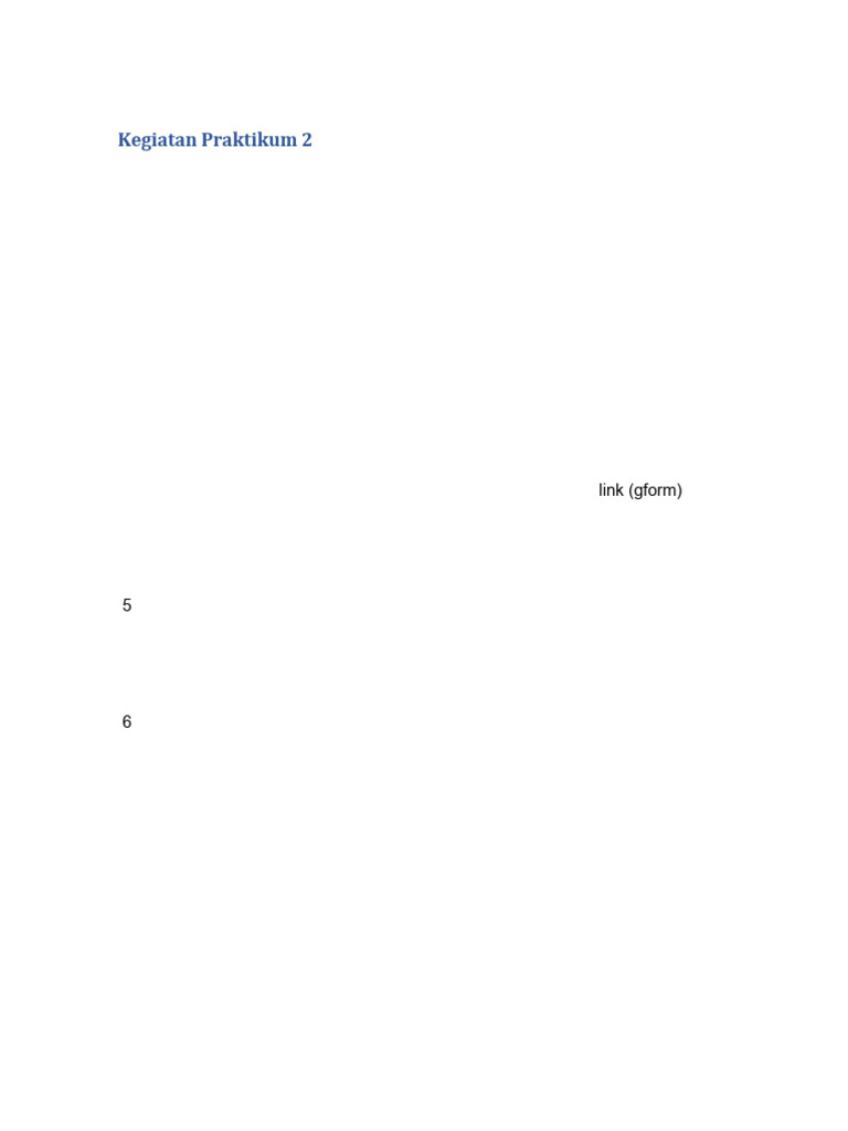 Kegiatan Praktikum 2 | PDF