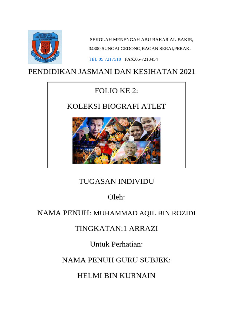 Sekolah Menengah Abu Bakar Al | PDF