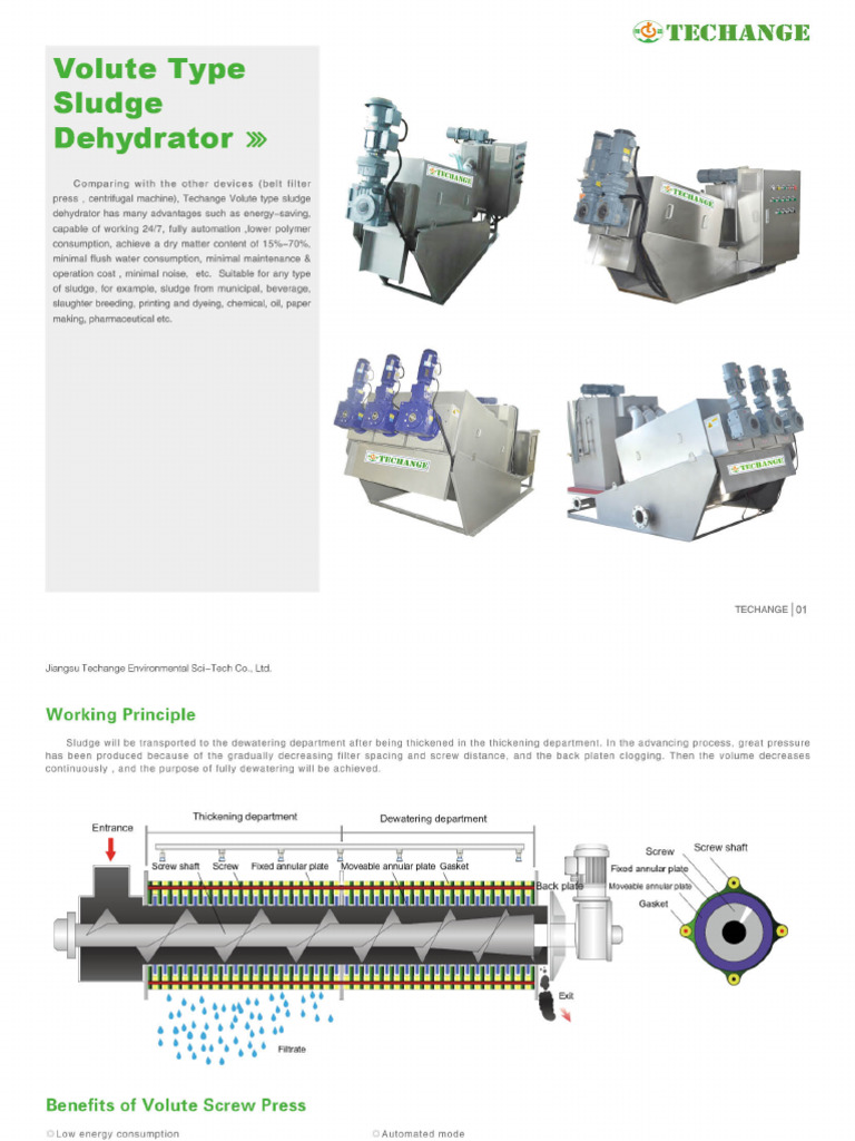 Screw Press Catalog | PDF