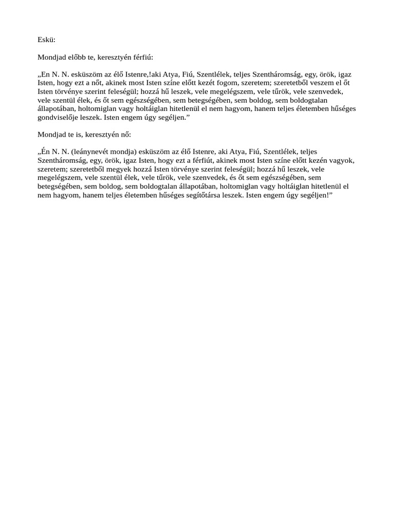 Hazassagi Esku | PDF