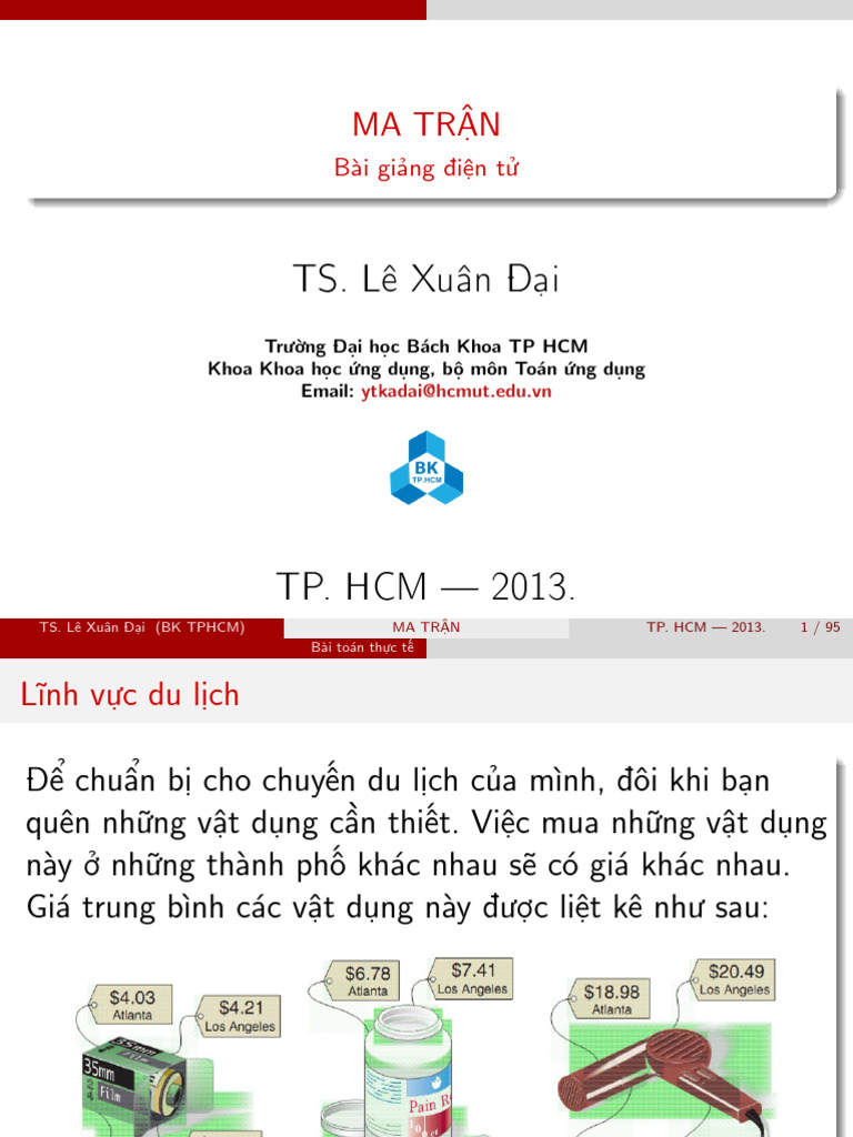 Dai So Tuyen Tinh Le Xuan Dai 2.Ma Tran [Cuuduongthancong.com] | PDF
