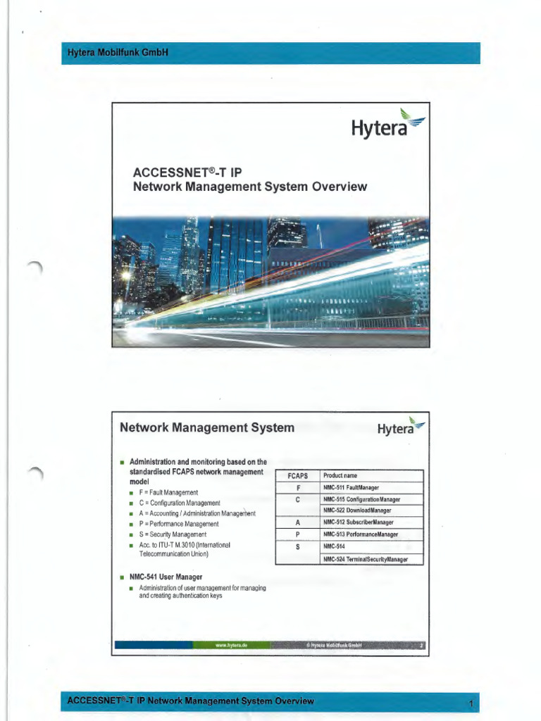ACCESSNET-T IP Network Management System Overview | PDF | Computer ...