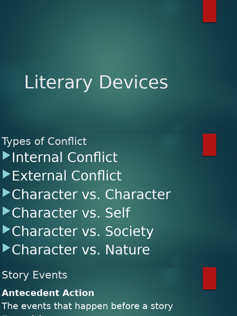 Literary Devices Notes | PDF