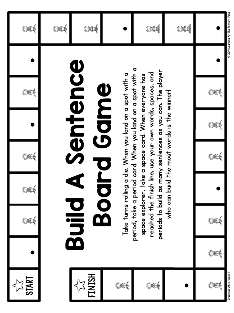 Build A Sentence Game | PDF