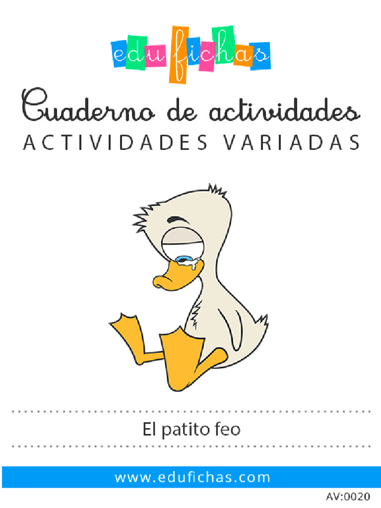 Av0020 Actividades Patito Feo Edufichas | PDF
