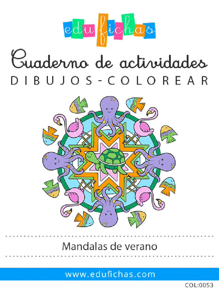 COL0053 Colorear Mandalas de Verano Edufichas | PDF