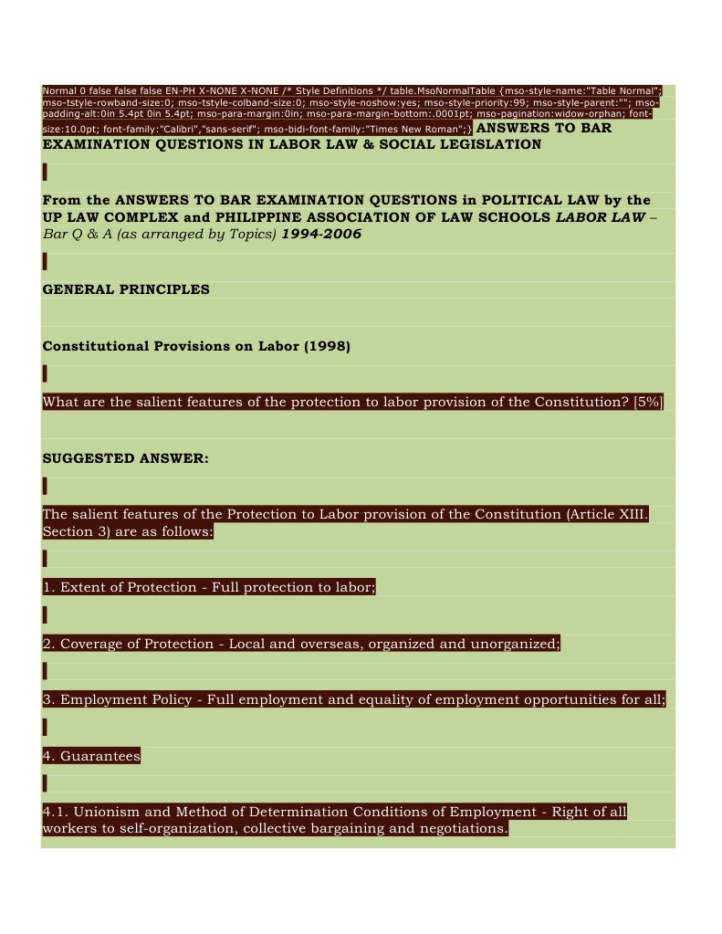 Labor Question and Answewr | PDF | Employment | Labour Law