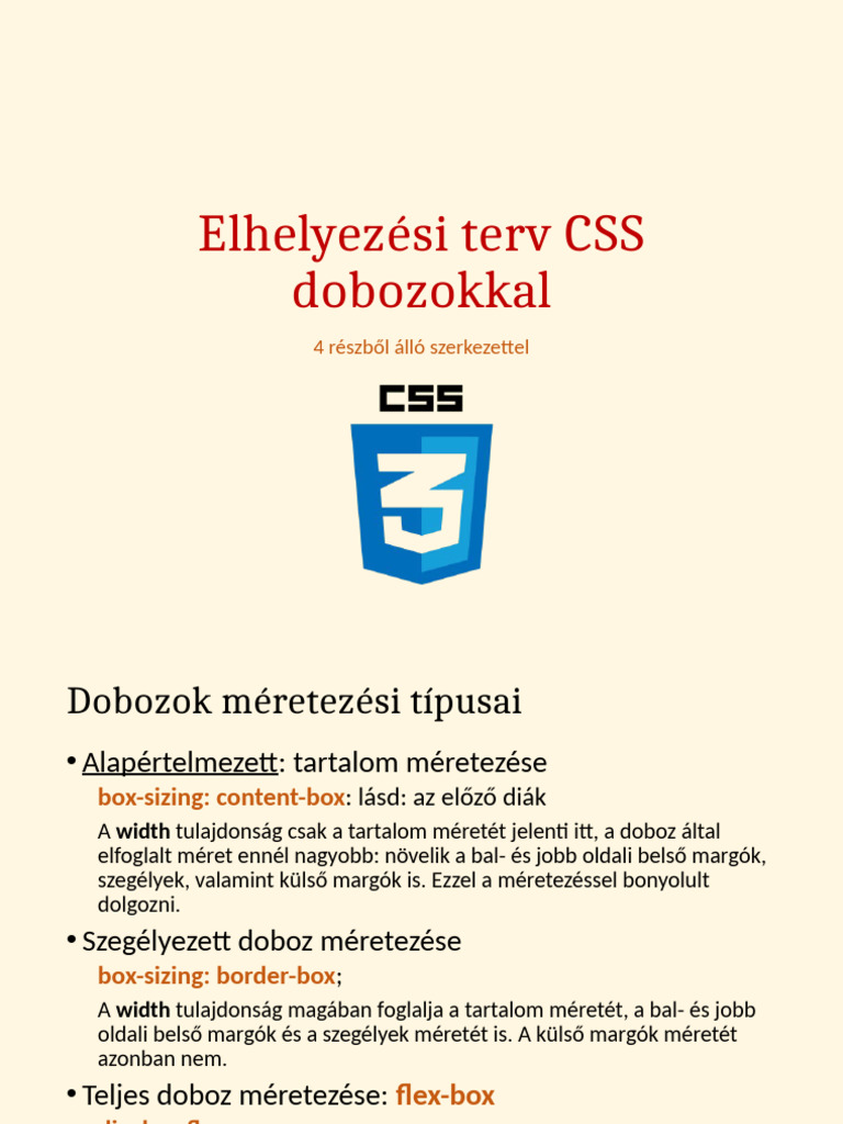 CSS Doboz Modell | PDF