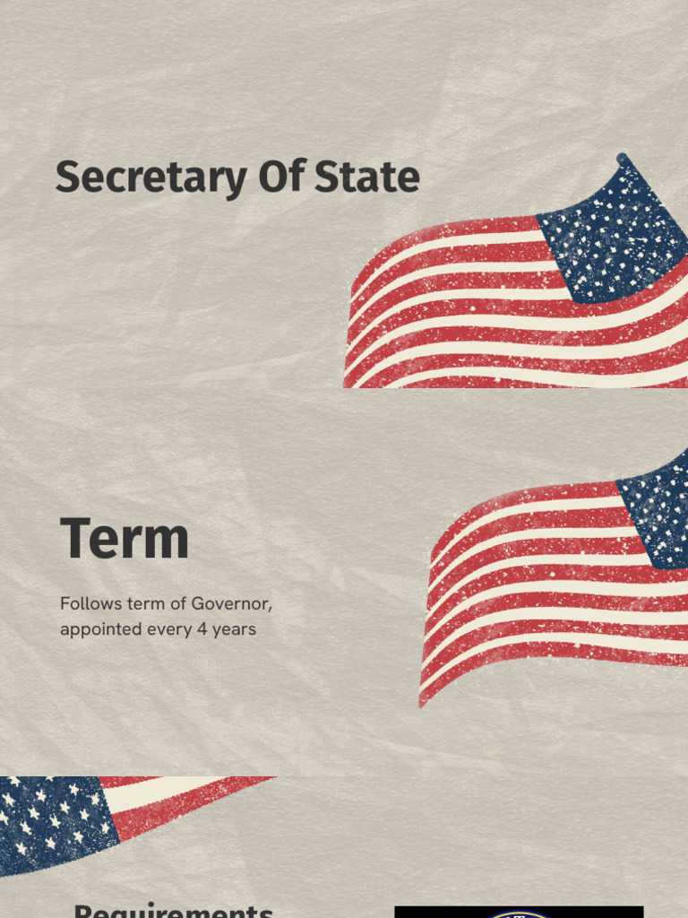 What Is The Secretary of State? | PDF
