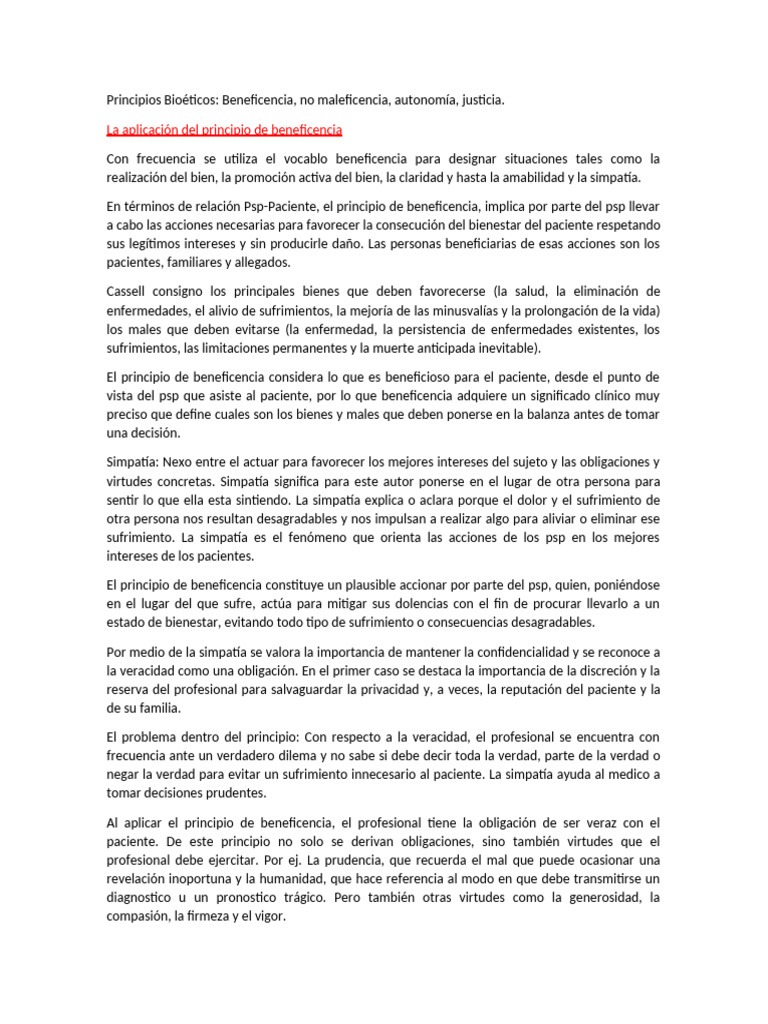 Bioetica - Etica | PDF | Autonomía | Bioética