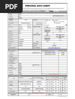 CS Form No. 212 Personal Data Sheet Revised | PDF