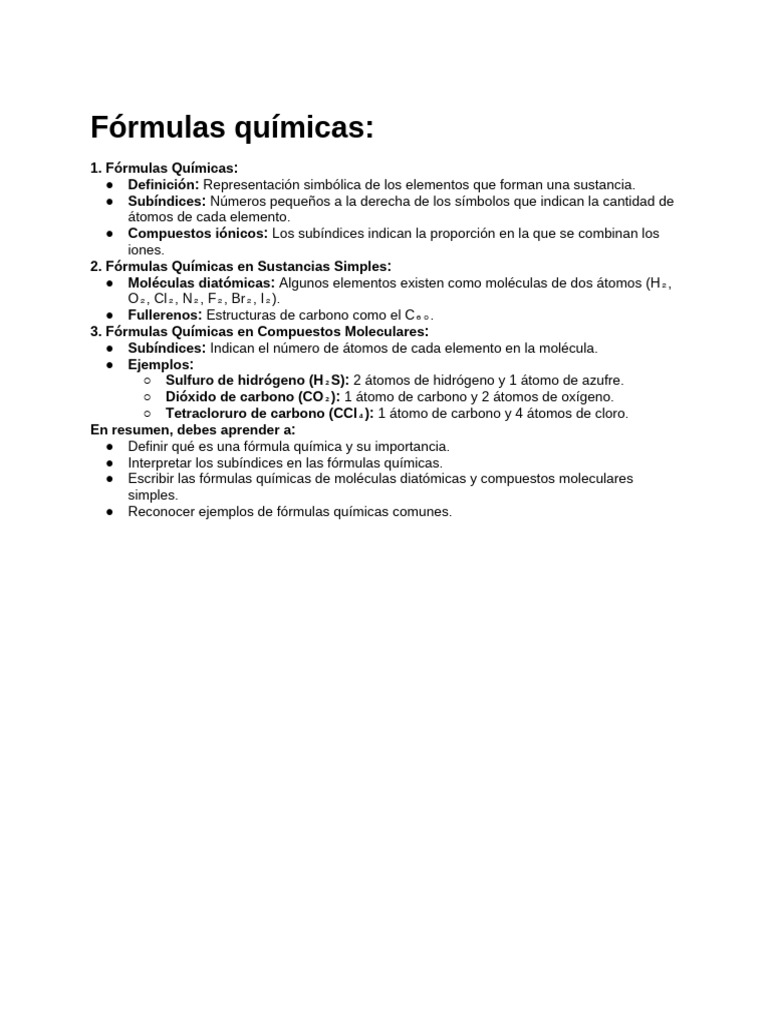 5 - Fórmulas Químicas | PDF
