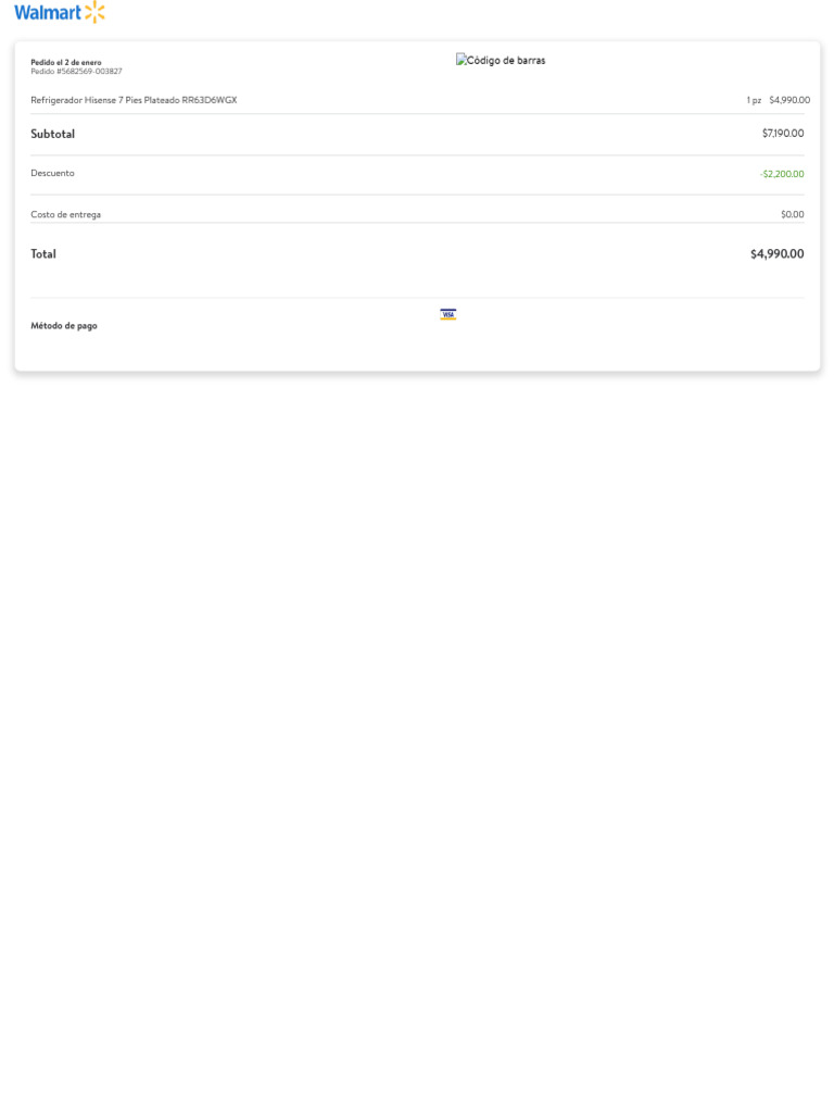 Detalles Del Pedido | PDF