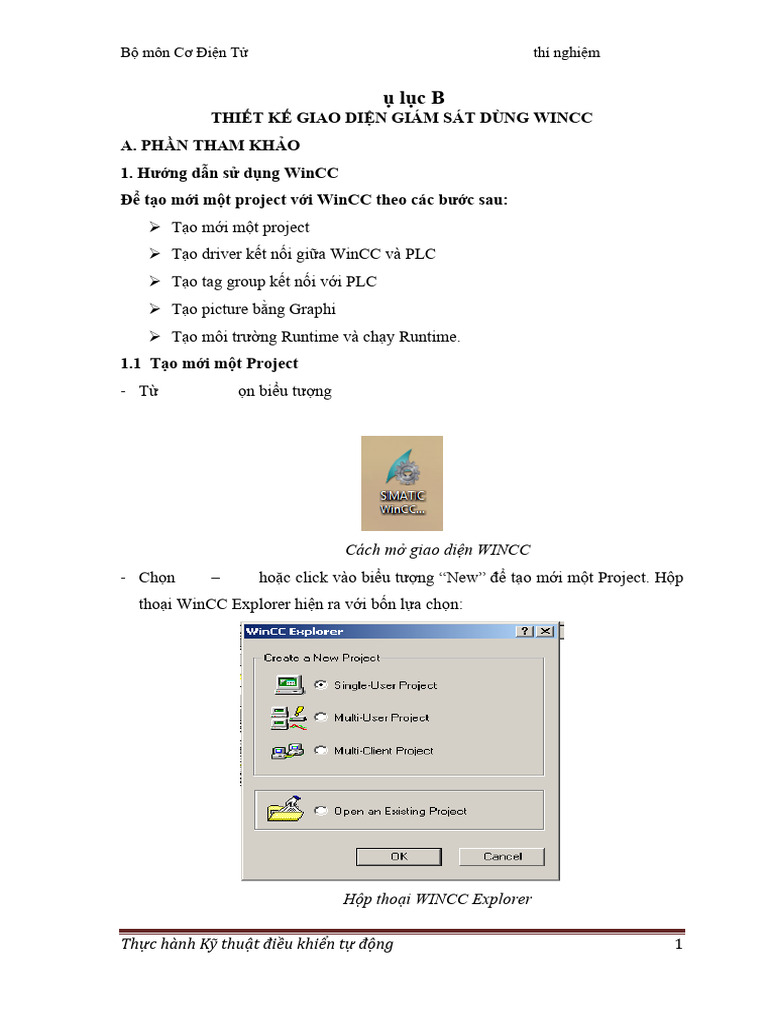 8.thiet Ke Giao Dien Dung WinCC | PDF