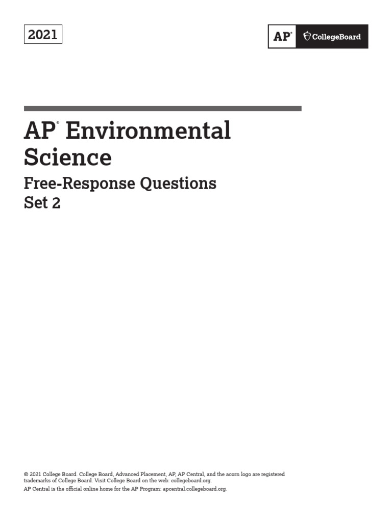 Ap21 FRQ Environmental Science Set 2 | PDF | Fossil Fuel Power Station ...