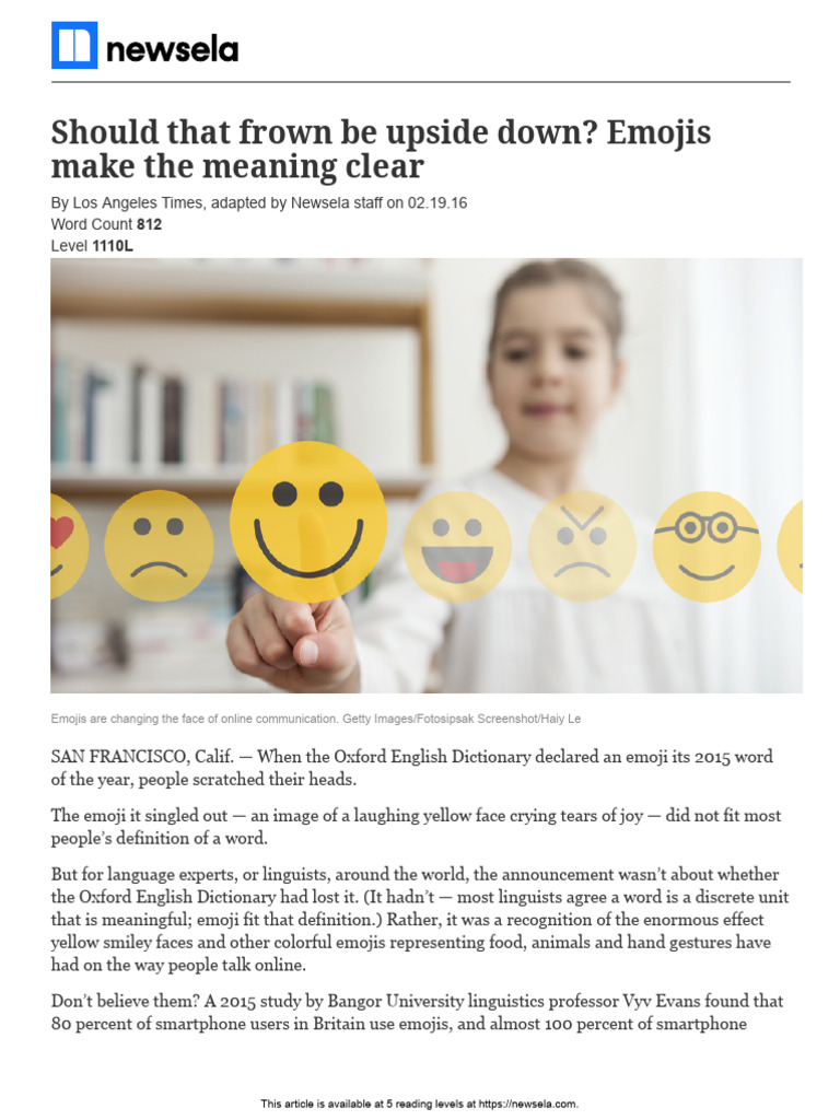 Emojis Communication 14926 Article - Only | PDF | Communication | Human ...