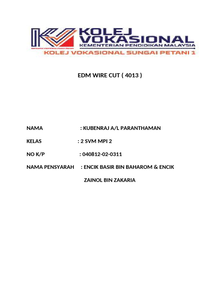 WIRE CUT SEM 4 PAAAAAAAN | PDF
