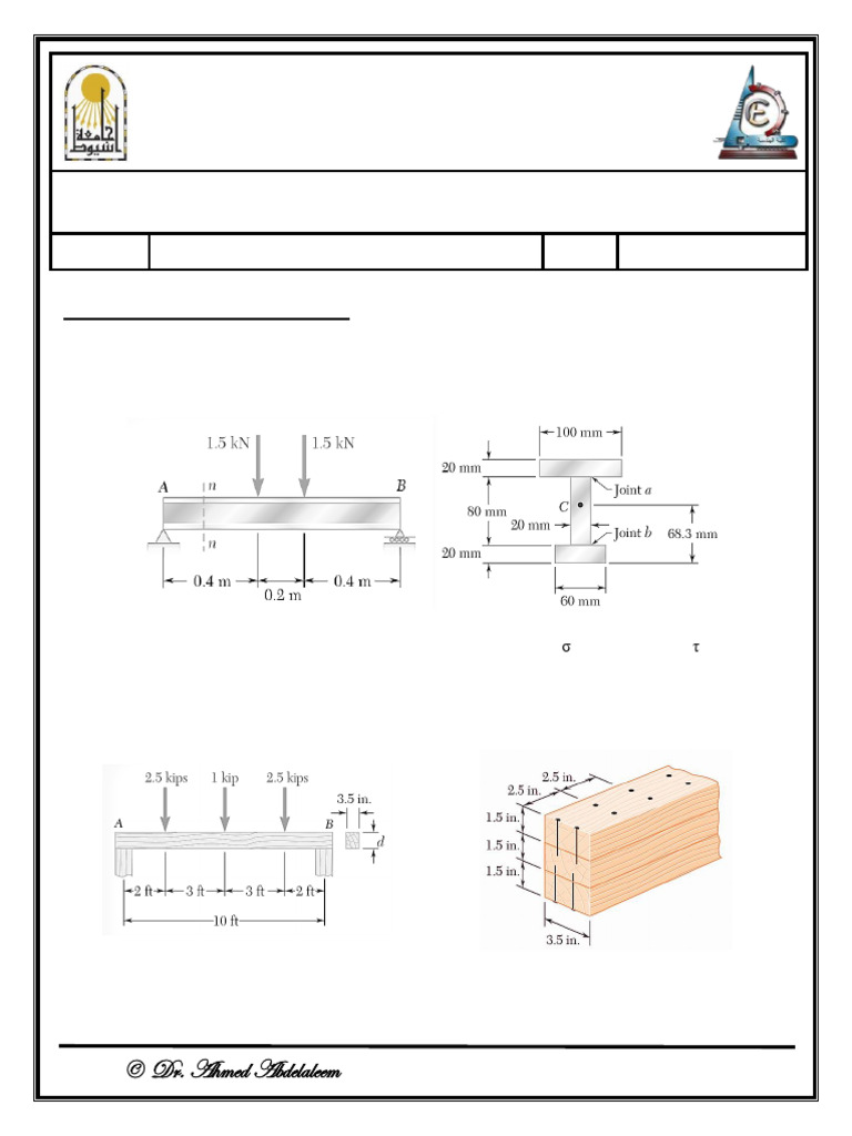 Shear Stress Analysis in Beams | PDF | Beam (Structure) | Stress ...
