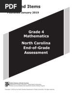 6th Grade Math EOG Practice Test | PDF | Area