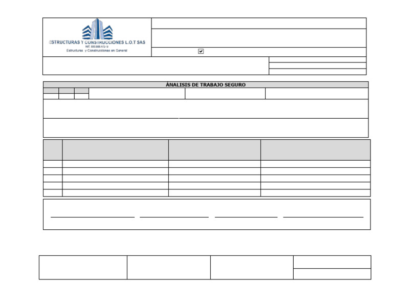 FT-SST-092 Formato Analisis de Tareas Criticas | PDF