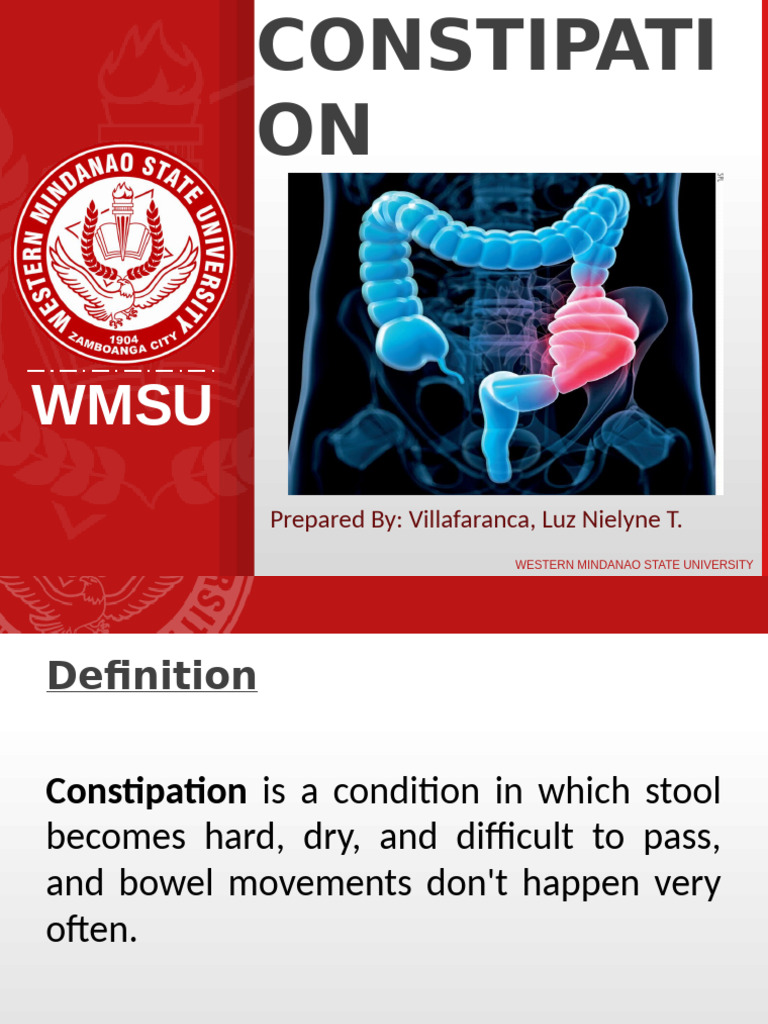 Constipation Villafranca | PDF | Constipation | Rectum