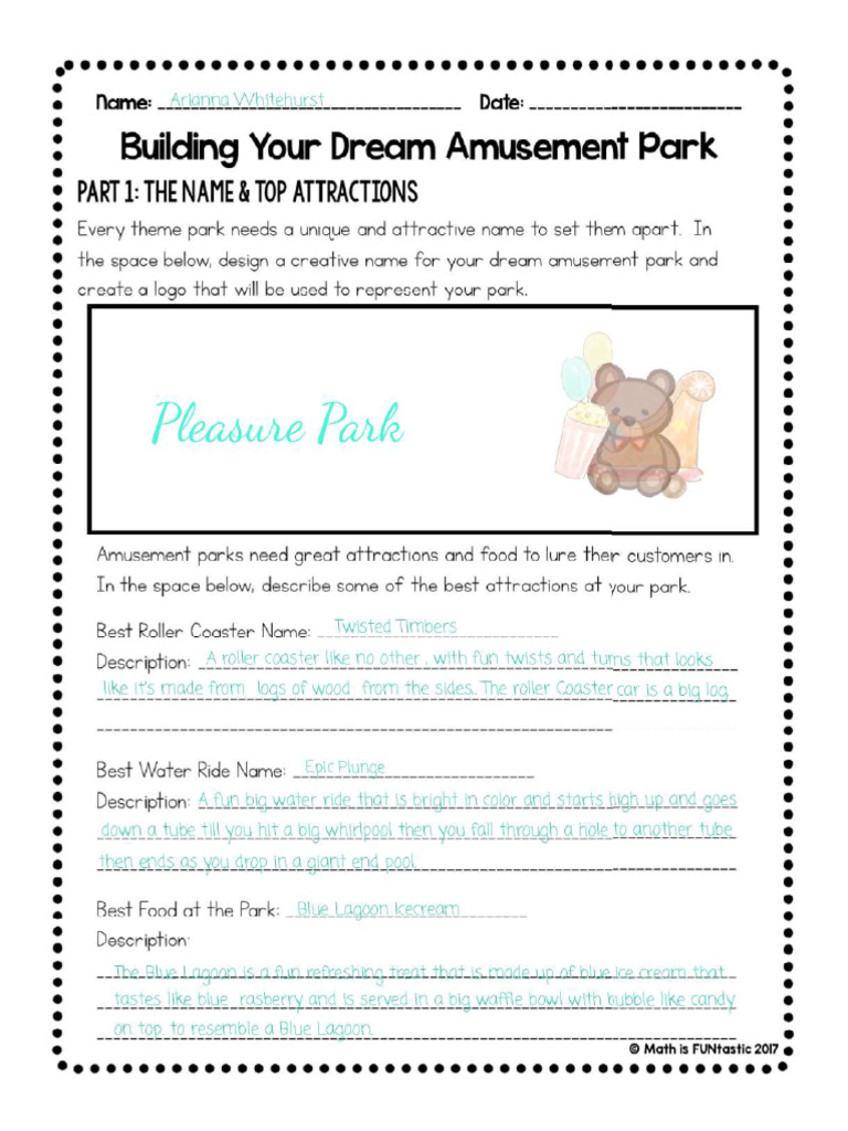 Amusement Park Project | PDF