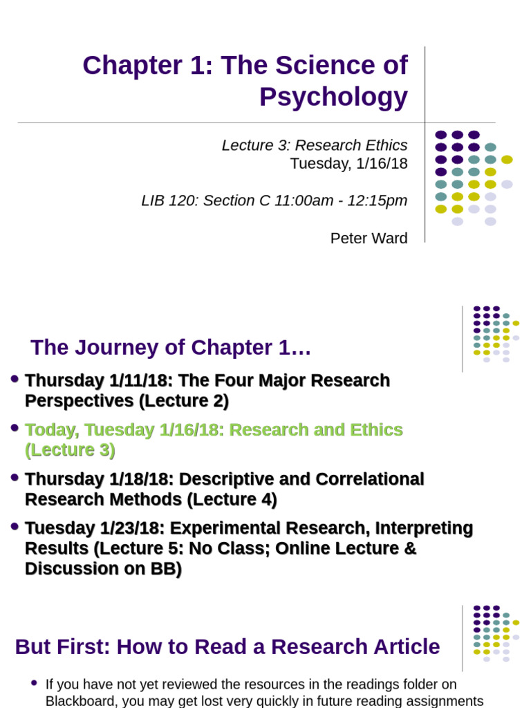 Lecture 3 - Research Ethics | PDF | Bias | Lecture