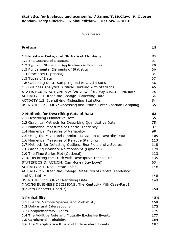 Mcclave StatisticsForBusiness | PDF | Regression Analysis | Statistics