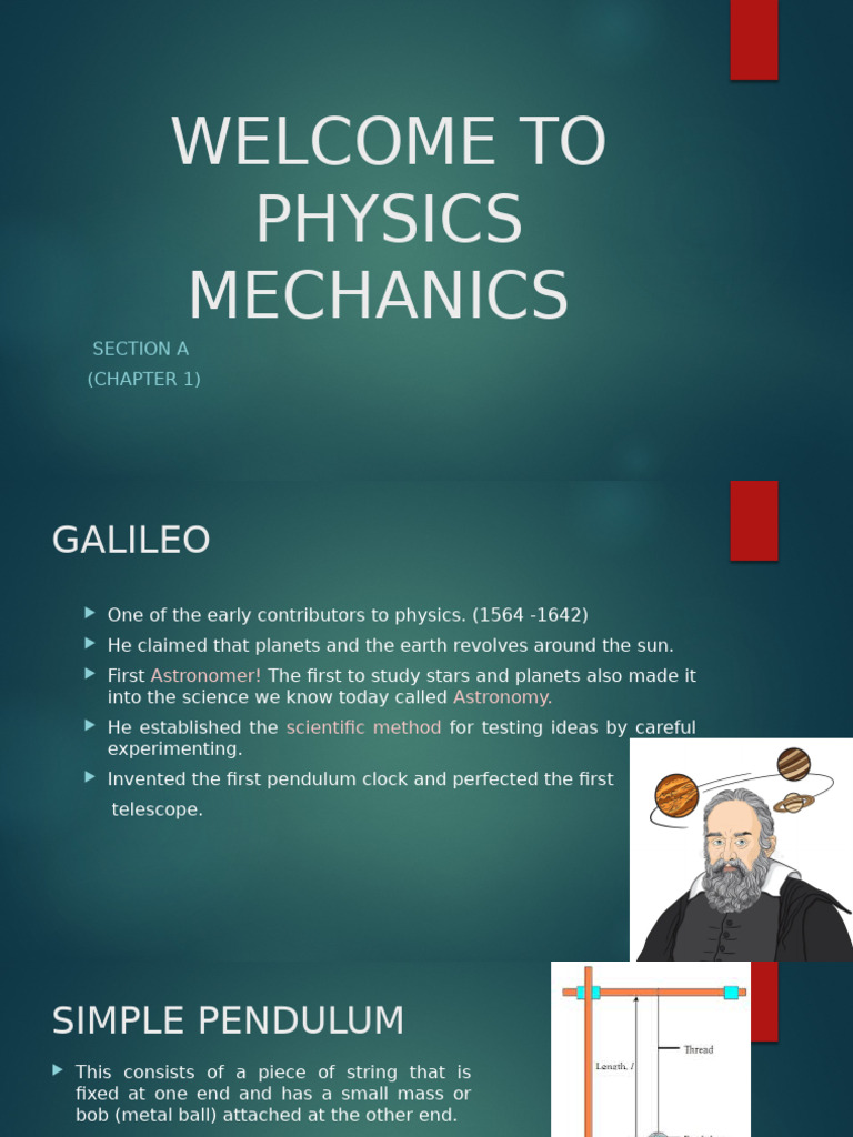 Welcome To Physics Section A | PDF | Force | Momentum