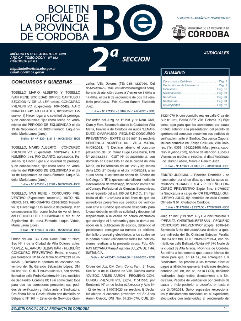 2 Secc 160823 | PDF | Justicia | Crimen y violencia