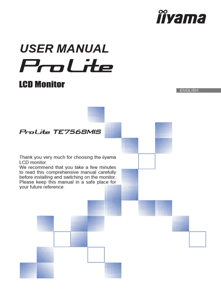 TE7568MIS Usermanual e RevC | PDF | Computer Monitor | Hdmi