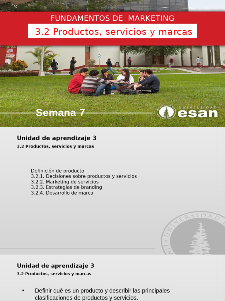 Fundamentos de Marketing - S7 - Productos, Servicios y Marcas ...